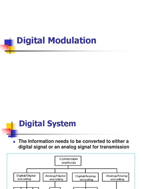 digital modulation pdf modulation digital signal