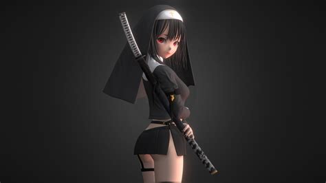 Nun Download Free 3d Model By Ford Fordart 44b6f38 Sketchfab