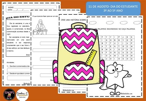 De Agosto Dia Do Estudante Ano