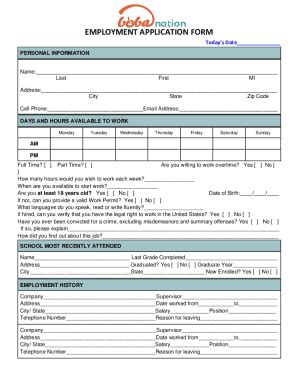 Fillable Online Applicant Information Full Name Date Address Fax