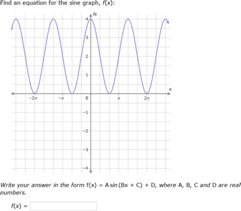 ixl write equations of sine functions from graphs year 12 maths practice