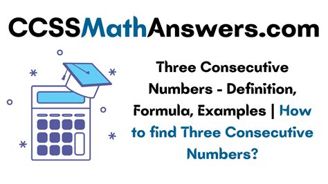 three consecutive numbers definition formula examples how to find three consecutive