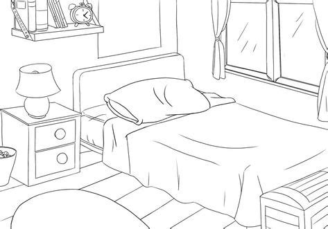 Dibujos De Dormitorio Para Colorear Vsun