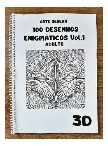 Caderno De Colorir 200 Desenhos Enigmáticos Arte Serena Vol 1