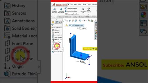 Extrude Solidworks Sensor Boss It Works Tutorials Development