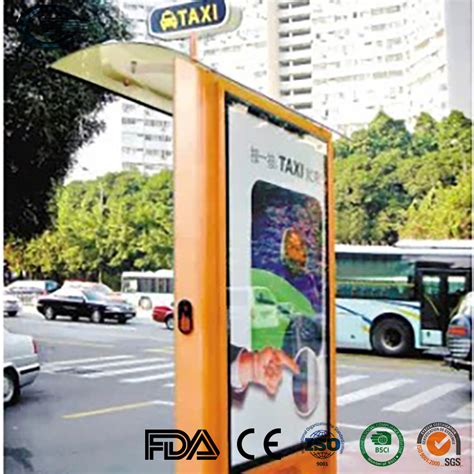 Huasheng Rural Bus Shelter China Bus Stop Advertising Shelter