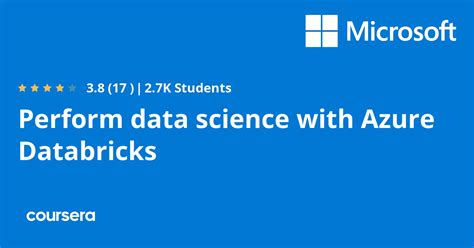 Perform Data Science With Azure Databricks Coursya