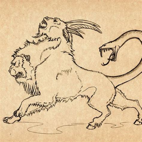 La chimère créature fantastique de la mythologie en 2023 Créature
