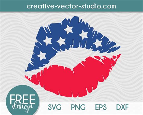 American Flag Lips Svg Lipstutorial Org