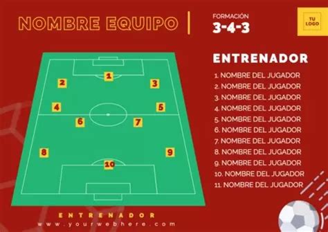 Edita Plantillas Para Hacer Alineaciones De Deportes