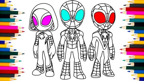 Spidey And His Friends Coloring Pages Spider Man 2 Coloring Pages