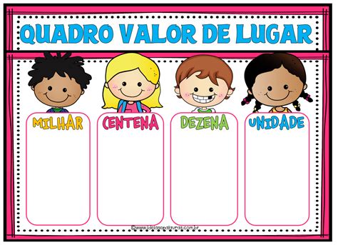 QVL Quadro Valor De Lugar Para Imprimir Ideias E Palavras