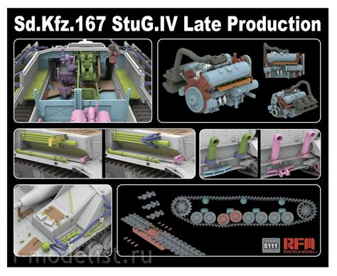 RM 5111 Rye Field Model 1 35 Немецкая САУ Sd Kfz 167 StuG IV Late