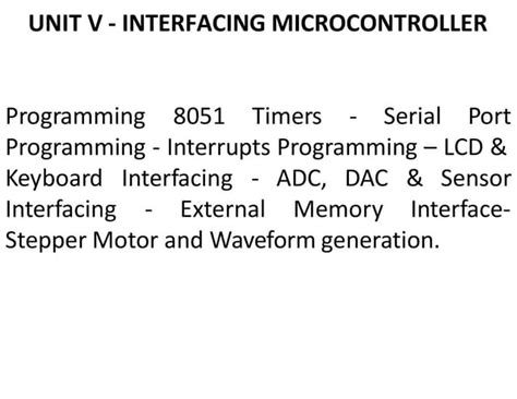 ec8691 unit 5 pdf