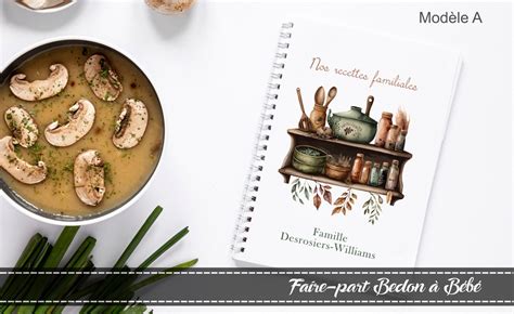 Livre De Recettes Livre De Recettes Personnalisé Livre De Etsy Canada