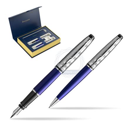 Zestaw prezentowy pióro wieczne długopis Waterman Expert DeLuxe