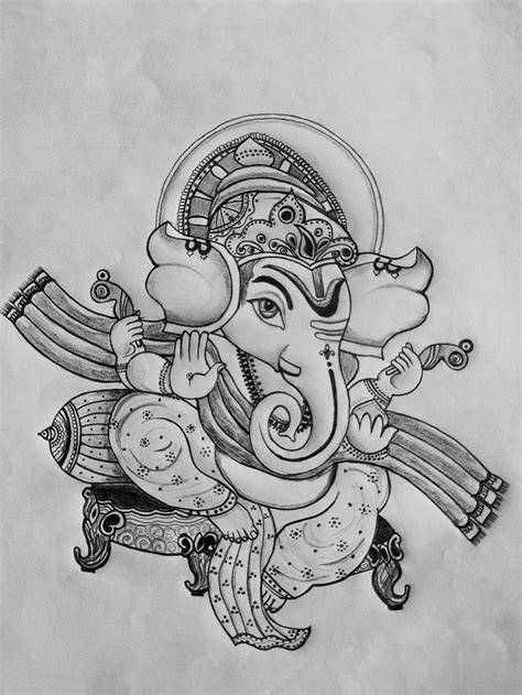 Lord Ganesha Pencil Sketch