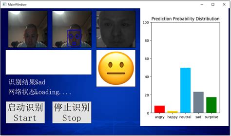 【a304】深度学习tensorflow keras pyqt5的实时人脸表情识别 人脸识别 索炜达电子