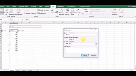 C Mo Grabar Macros En Excel Youtube