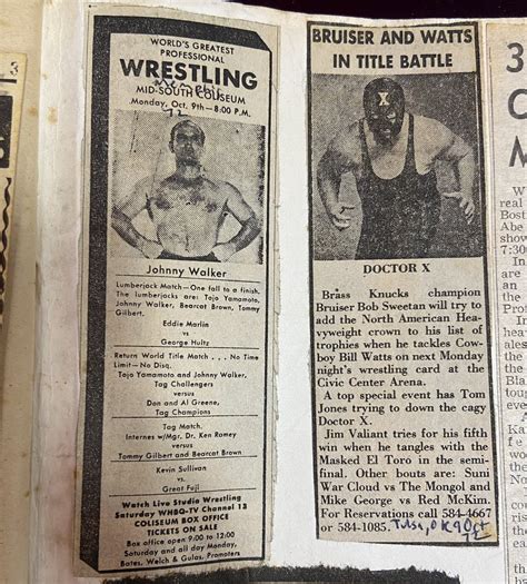 Rasslin History On Twitter Rt Ostpies October Shows
