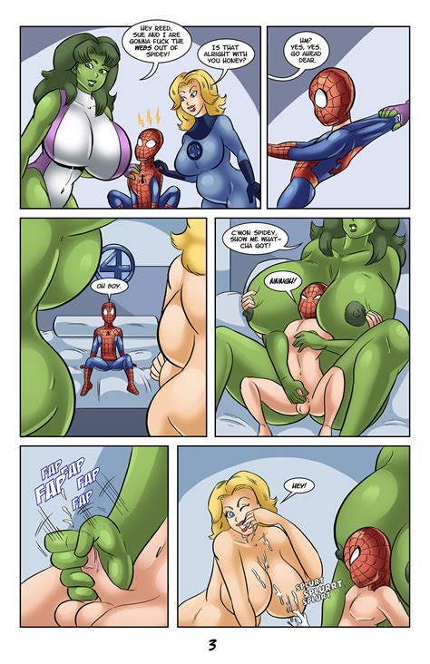 Post Fantastic Four Glassfish Marvel Peter Parker Reed