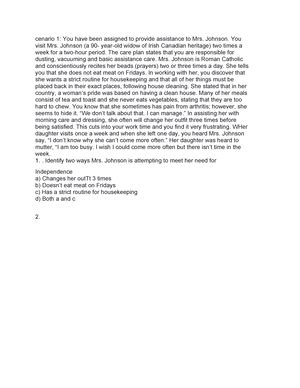 Cognitive And Mental Health N A C C V Section Iv Module