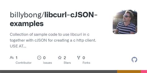 GitHub Billybong Libcurl CJSON Examples Collection Of Sample Code To