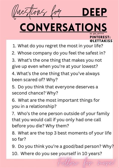 Deep Conversation Starter In 2023 Deep Conversation Starters Deep