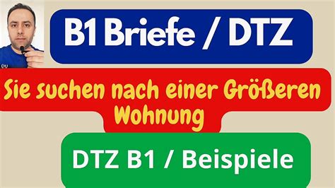 B1 Briefe DTZ GAST B1 Brief Schreiben Sie Suchen Eine Wohnung So