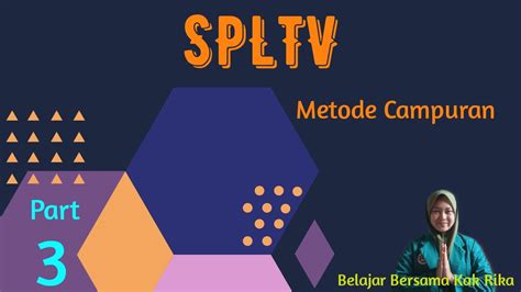 SPLTV Metode Gabungan Campuran Part 3 YouTube
