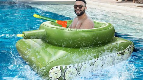 Inflatable Pool Tank Float With Water Cannon Wowcher