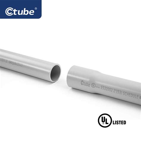 Rigid PVC UL Tube UL651 Sch 40 PVC Conduit Pipes And Fittings Sch 40