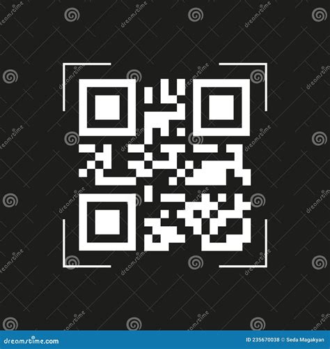 Sample Scan Code Vector Scan With Smart Phone Monochrome Illustration