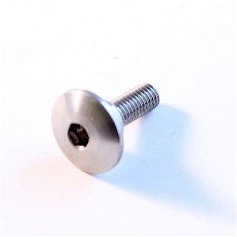M6 X 10mm TITANIUM Hex Flange Bolt Titan Classics
