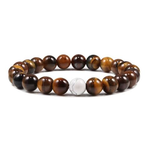 Tiger Eyes Bracelet Bouddhiste En Pierre Naturelle 10 Couleurs