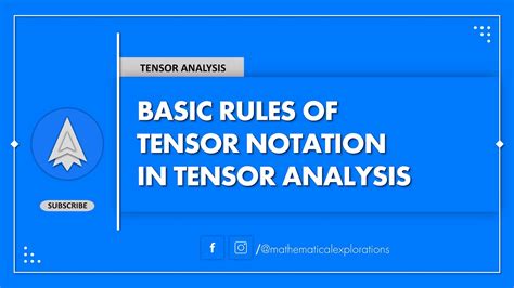 basic rules of tensor notation mathematical explorations youtube