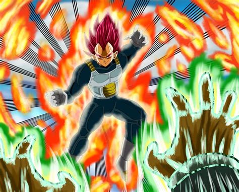 Vegeta Ssj God Vs Broly Vegeta Painting Art