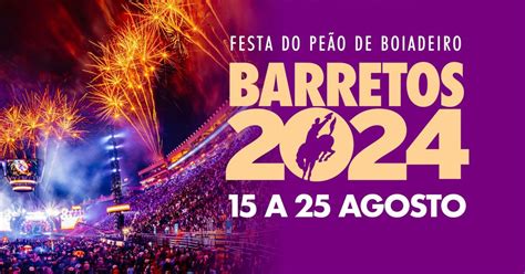 Confira a programação da Festa do Peão de Barretos 2024