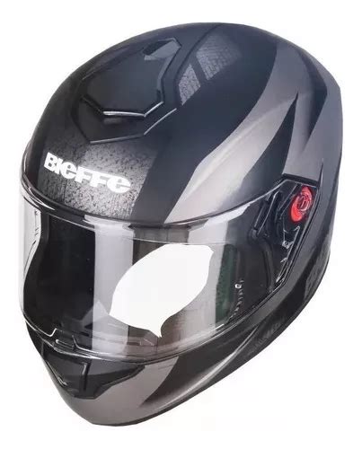 Capacete Moto Fechado Bieffe B12 Aragon Preto Colorido Tamanho 56 Cor