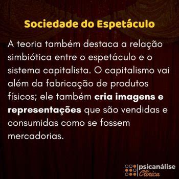 Sociedade do Espetáculo conceito em filosofia Psicanálise Clínica