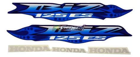 Kit Adesivo Jogo Faixas Moto Honda Biz Es Azul Mercadolivre