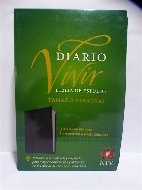 Biblia De Estudio Diario Vivir Ntv Tamaño Personal Sentipiel Mercado