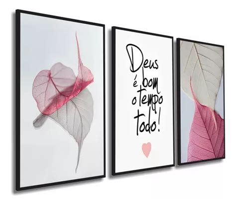 Quadro Decorativo Deus É Bom O Tempo Todo 120x60 Parcelamento sem juros