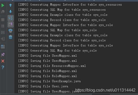 图解 idea 中 springboot 项目 mybatis generator 逆向生成实体类及 mapper 配置文件 spring boot java代码 在idea中有没有自动化生成