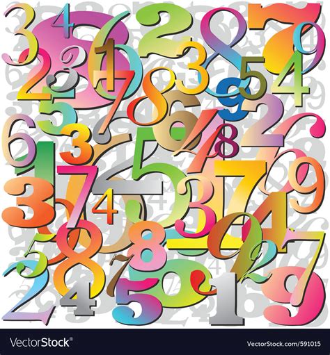 Numbers Royalty Free Vector Image VectorStock