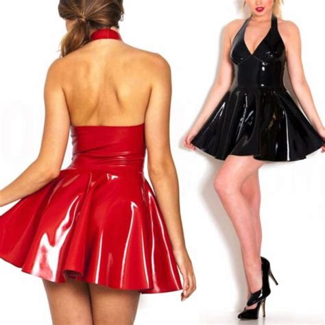 Robe bodycon sexy look humide femme jupe brillante vêtements club robe