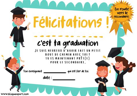 Certificats et diplômes Blogue à part Cycle 3 Motivation College