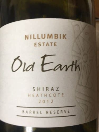 Nillumbik Estate Old Earth Barrel Reserve Shiraz Vivino Us