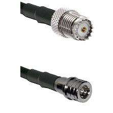 Mini Uhf Female On Rg To Qma Male Cable Assembly