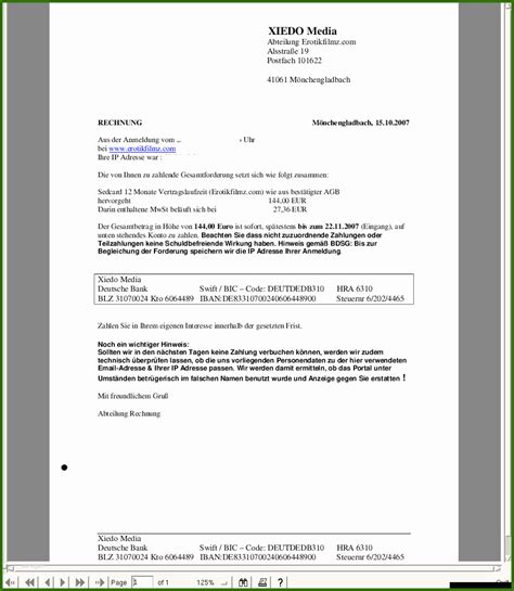 Muster Rechnung Privat An Firma Financial Report